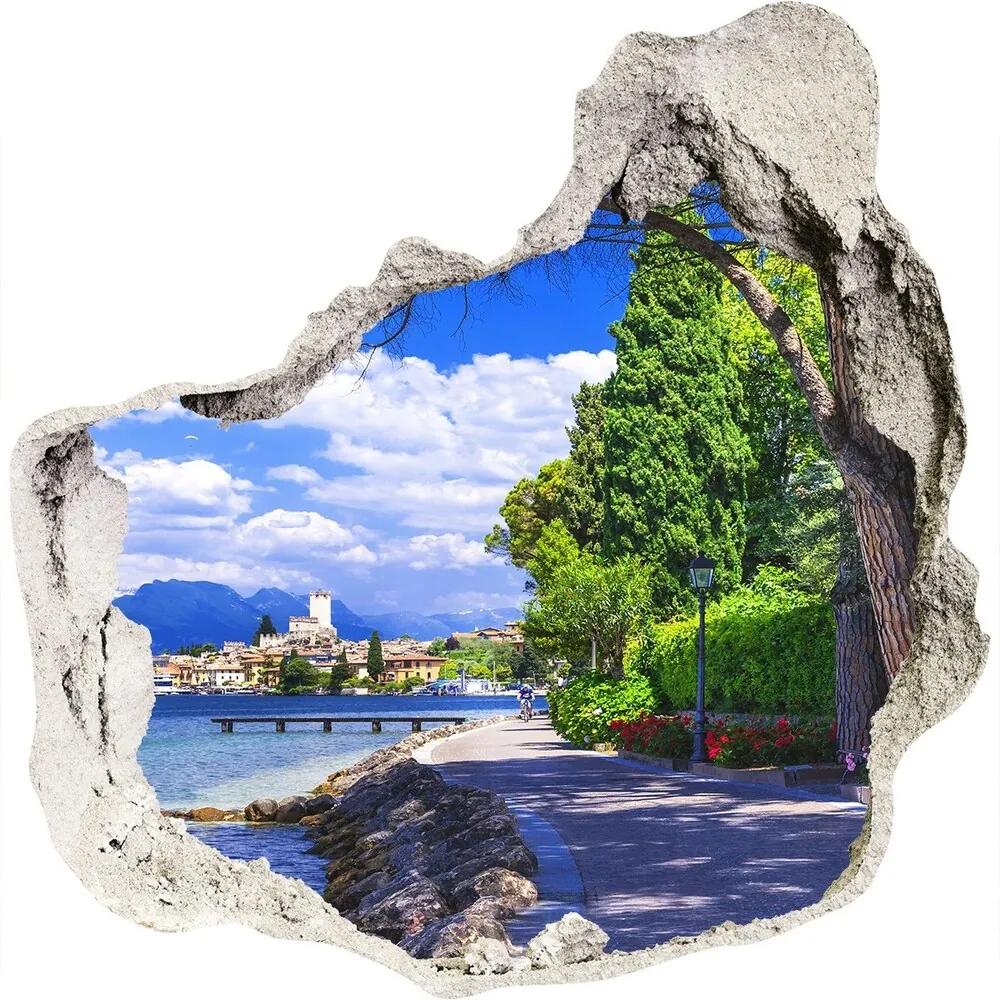 Wallmuralia Nálepka fototapeta 3D výhled Severní Itálie 75x75 cm