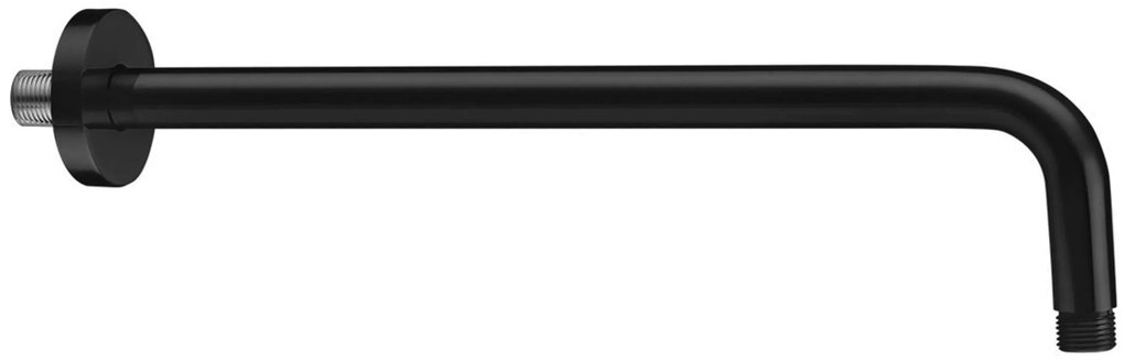 Sapho - Sprchové rameno kulaté 40 cm, černá mat SL103