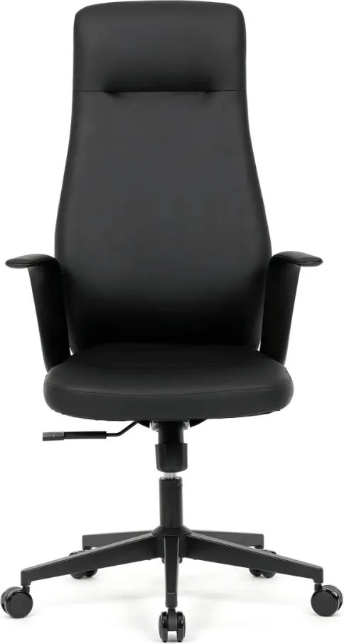 Kancelářské křeslo KA-T8325 BK, synchronní mechanismus, černá ekokůže (66 x 62) cm