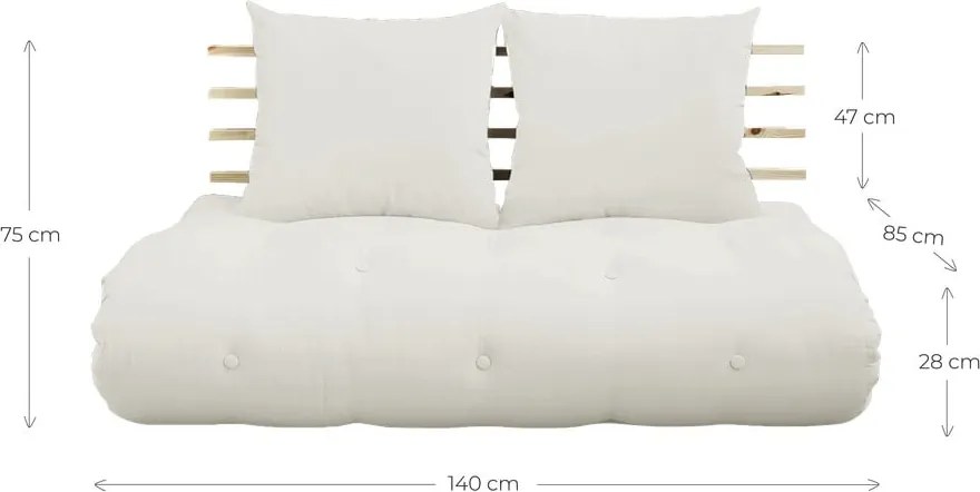Variabilní pohovka Karup Design Shin Sano Natural Clear/Linen Beige