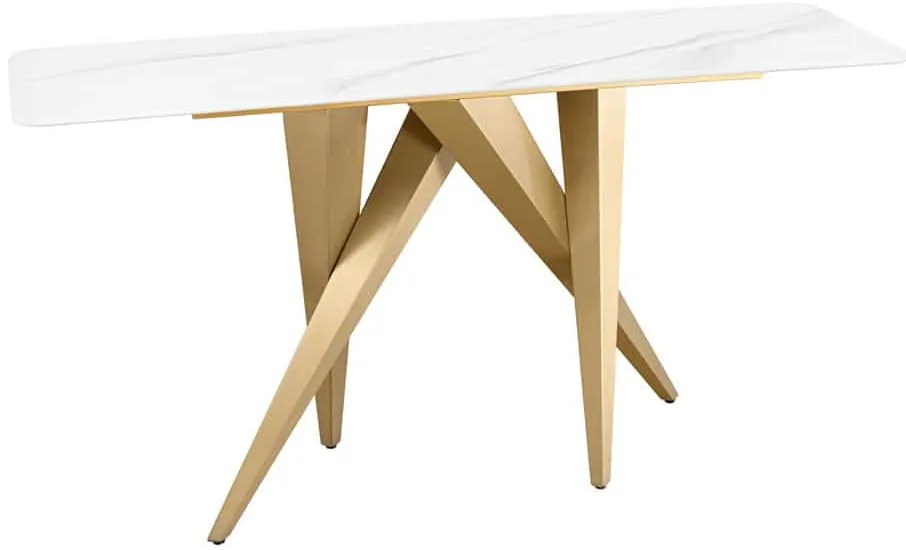 Designová konzole Zephyra 140 cm bílá