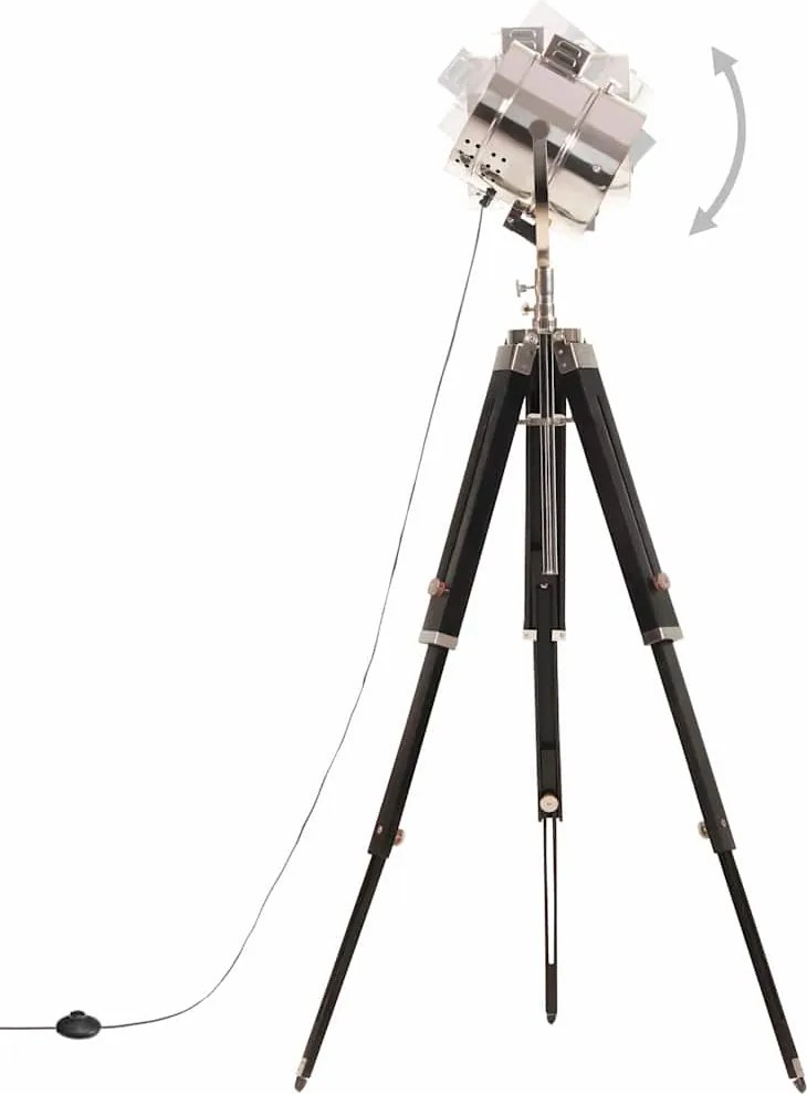 Stojací lampa na stativu masivní mangovníkové dřevo 165 cm 286111