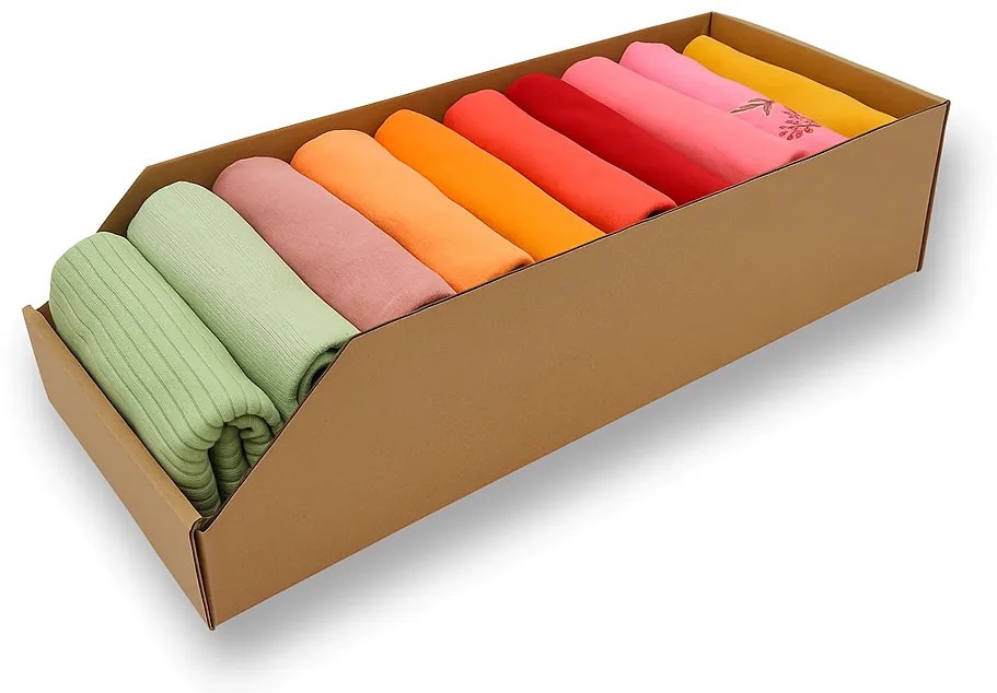 KARTON PAK Úložné boxy na oblečení, organizéry do skříně EKO KARTON 20 x 54 cm