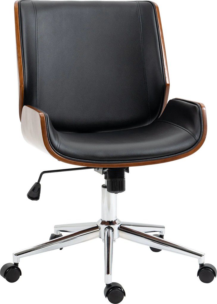 Kancelářská židle Vinsetto s houpací funkcí, ergonomická počítačová židle, výškově nastavitelná kancelářská židle, otočná židle do pracovny, nosnost a