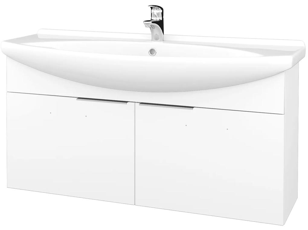 Dřevojas Koupelnová skříň TAKE IT SZD2 120 Varianta: N01 Bílá lesk / Úchytka T01 / D17 Colorado