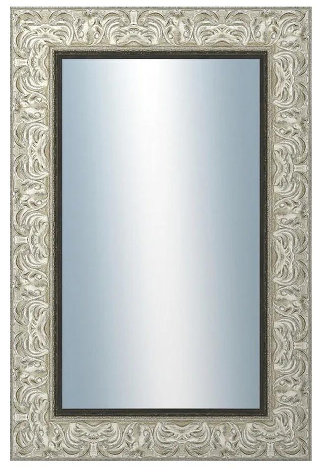 DANTIK - Zarámované zrcadlo - rozměr s rámem cca 40x60 cm z lišty PRAHA stříbrná (2751)