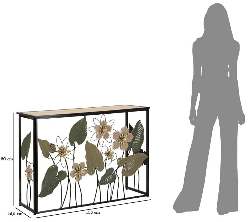 Designová konzole Walthard 108 cm vícebarevná