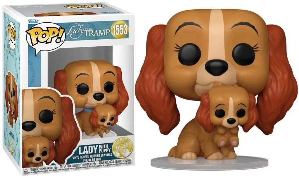 Funko pop! disney lady and the tramp lady with puppy 1553