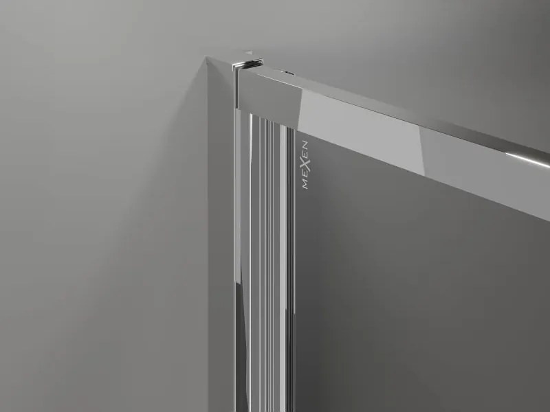 Mexen Exo skládací sprchové dveře 100 cm, transparentní, chrom - 816-100-000-01-00