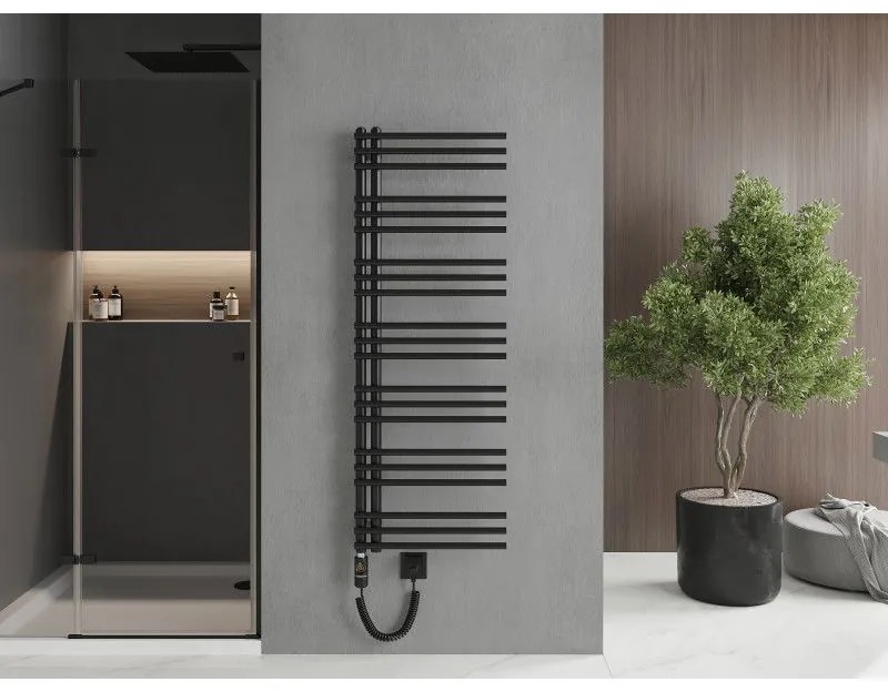 Mexen Neptun, elektrické topné těleso 1400 x 500 mm, 600 W, černá, W101-1400-500-2600-70