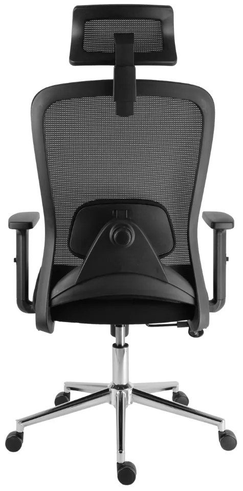 Kancelářská ergonomická židle Neoseat ZENA — síť / látka, černá, nosnost 150 kg