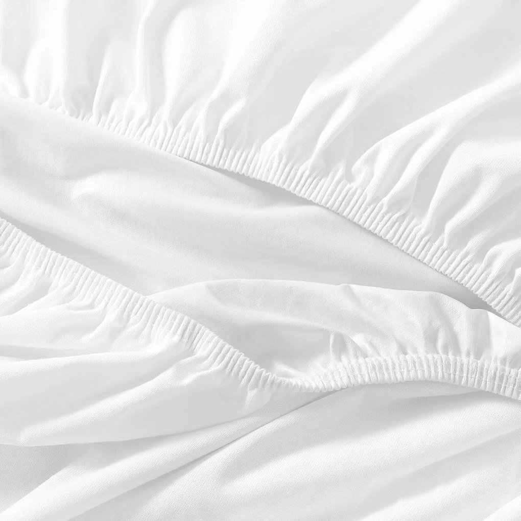 Goldea nepropustné jersey prostěradlo do dětské postýlky - bílé 70 x 140 cm