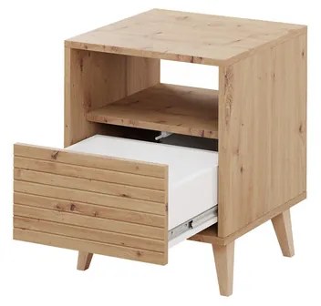 Noční stolek Trikso 1SZ, Barva dřeva: dub artisan
