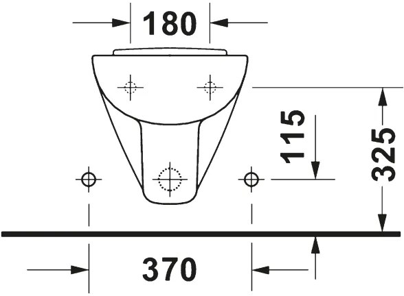 Duravit 22371500002 - Závěsný bidet D-CODE keramika/lesklá bílá