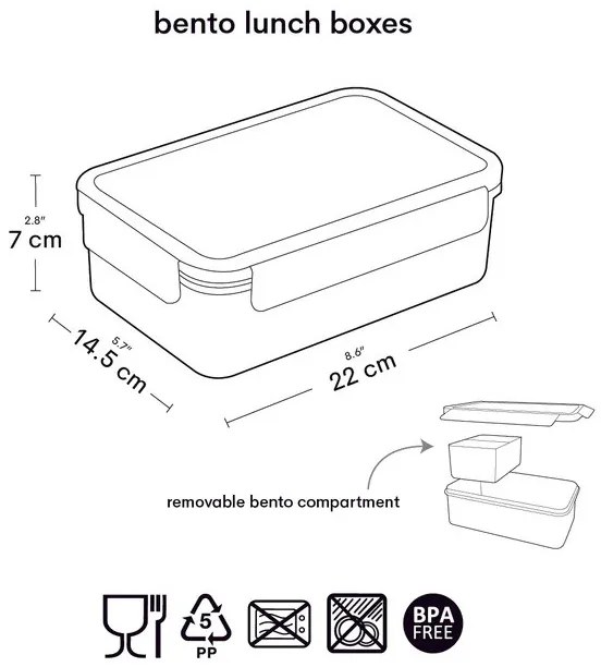 A Little Lovely Company - krabička na svačinu - jahody