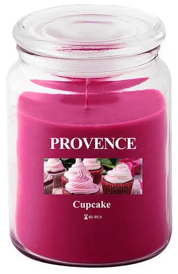 Svíčka ve skle s víčkem CUPCAKE 510 g