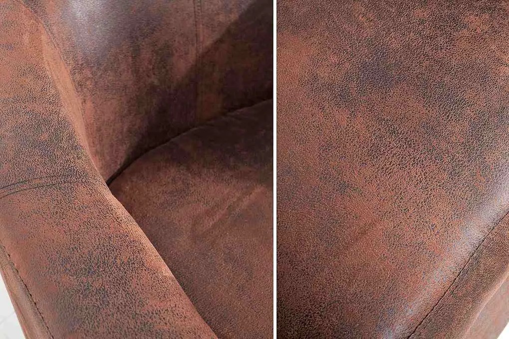 Designové křeslo Lyric whisky hnědé