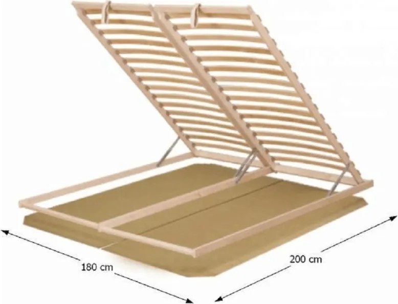 Rošt, 180x200 cm, BASIC FLEX 3 ZÓNOVÝ Kondela 03021117
