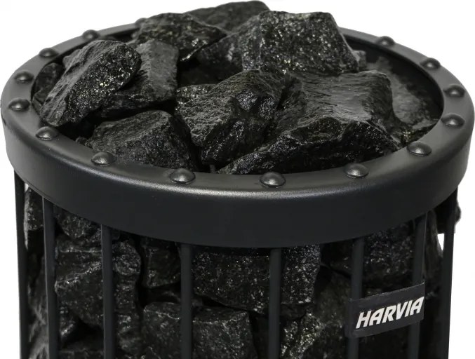 Saunové kameny HARVIA, vel. 5-10 cm, 20kg, černý vulkanit