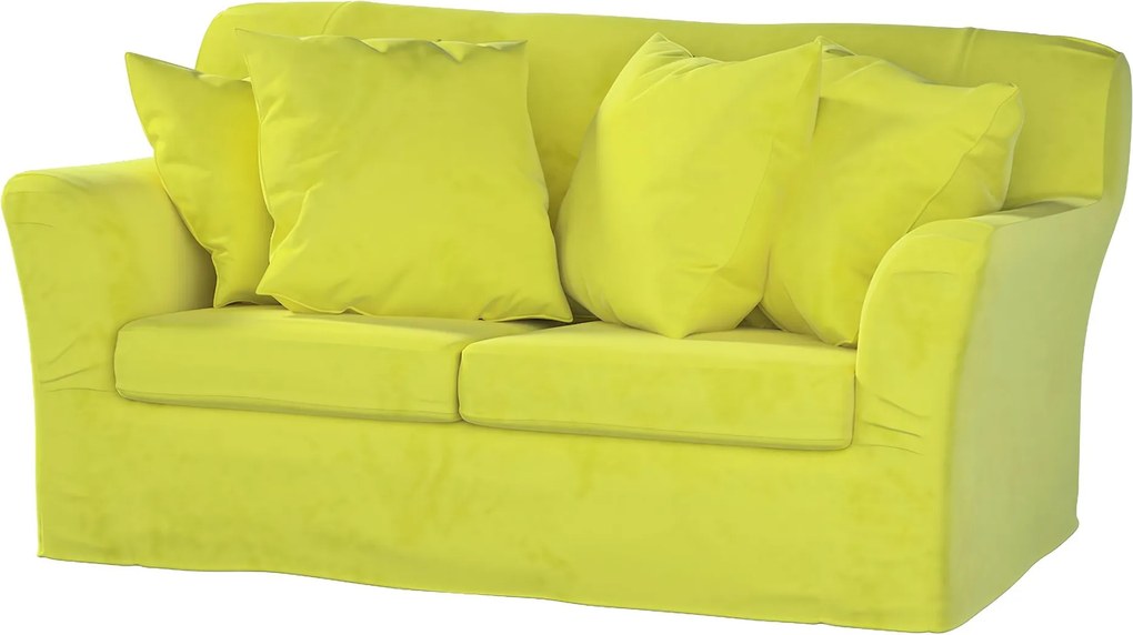 Potah na pohovku IKEA Tomelilla 2-místná nerozkládací barva zelená látka lesklé, sametová