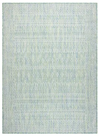 koberec SISAL SION aztécký 22184 Diamanty ploché tkaní zelená / modr velikost 180x270 cm | krásné koberce cz