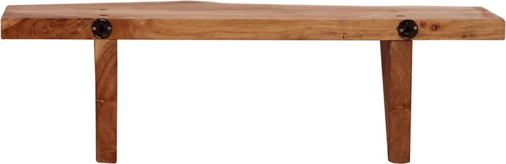 Nástěnné police 2 ks 60 x 20 x 18 cm masivní akáciové dřevo 247927