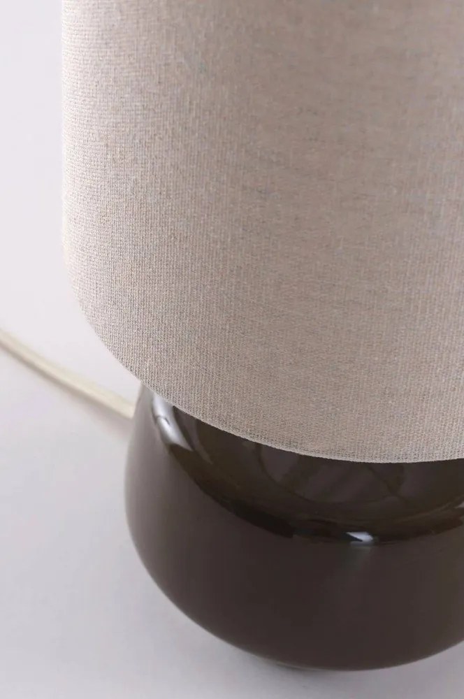 Hnědá/krémová keramická stolní lampa (výška 29 cm) Laila – Jotex