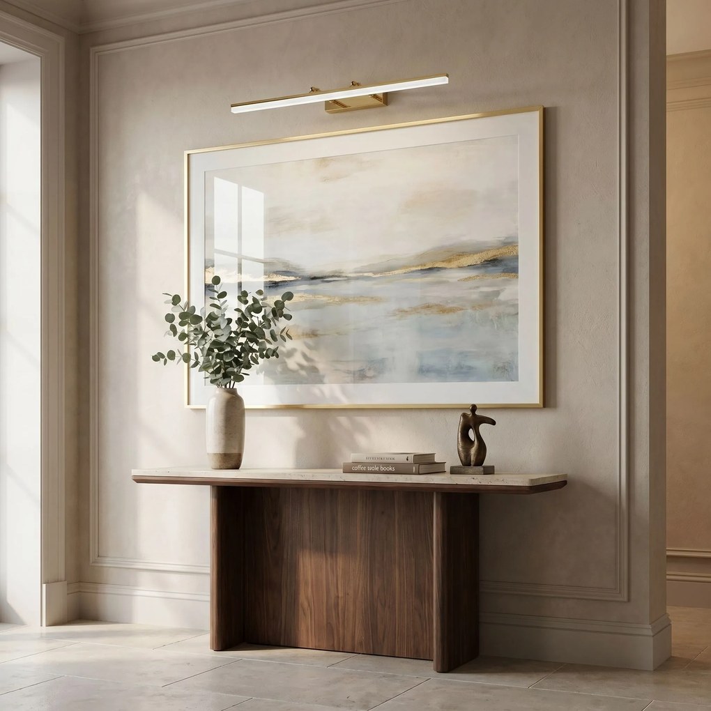 Toolight Rea, Koupelnové nástěnné LED svítidlo APP1874-1W 80cm GOLD, OSW-66029