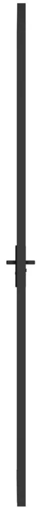 vidaXL Interiérové dveře 102,5 x 201,5 cm černé matné sklo a hliník [350563] Barva: Černá a mléčná