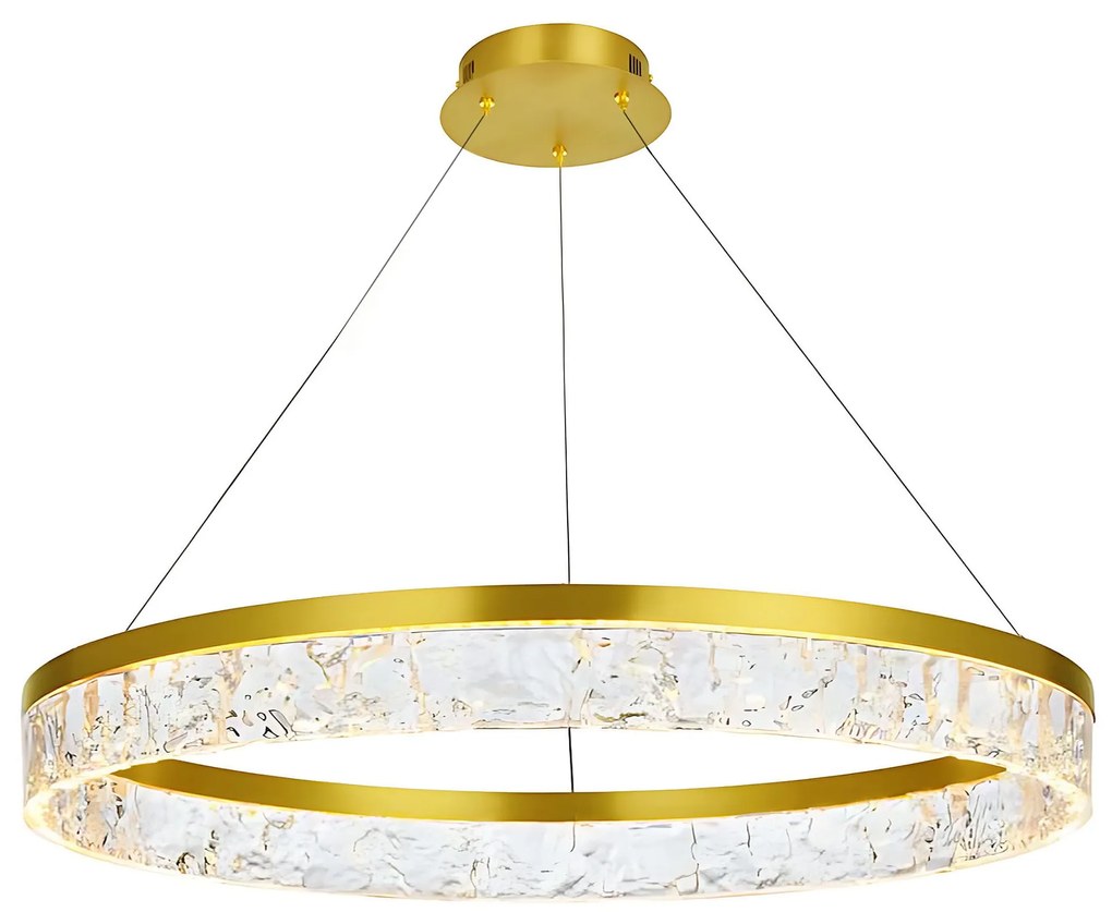 Toolight Závěsné LED osvětlení E11 LHJ047-CP 80 cm zlaté