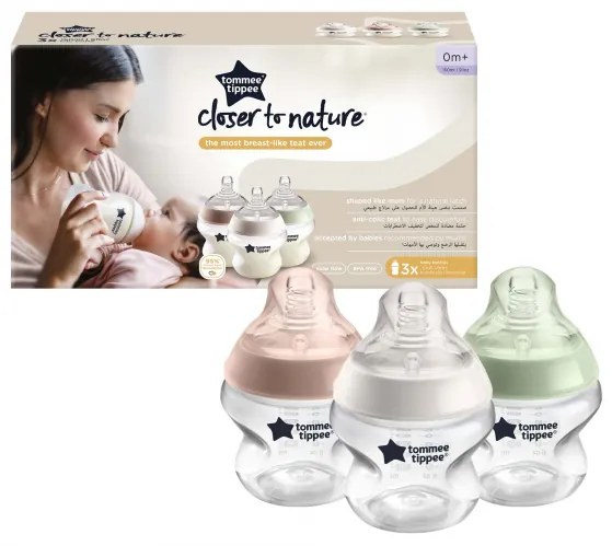 Tommee Tippee Kojenecká láhev C2N 150 ml 3 ks 0 m+