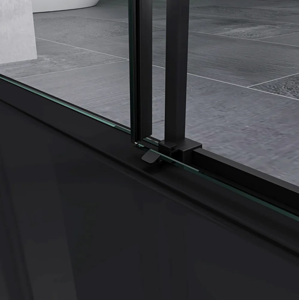 design sprchový kout RAVENA 18 - BLACK 100-140cm