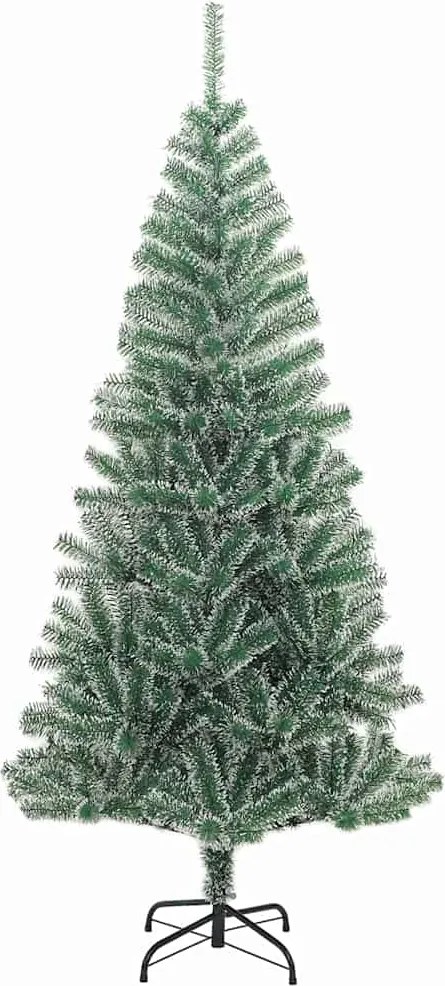 Umělý vánoční stromeček se sněhem a LED osvětlením 210 cm 3396831