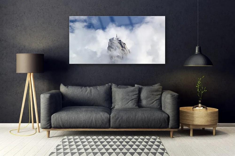 akrylový obraz Hora Mraky Krajina 120x60 cm