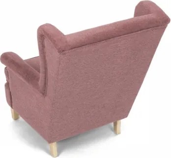 Křeslo ušák růžová látka AK-388 PINK2