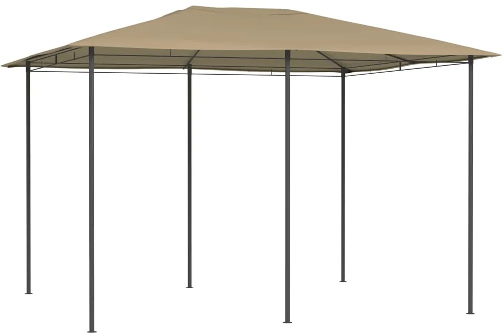 vidaXL Marketos Altán 3 x 4 x 2,6 m taupe 160 g/m²