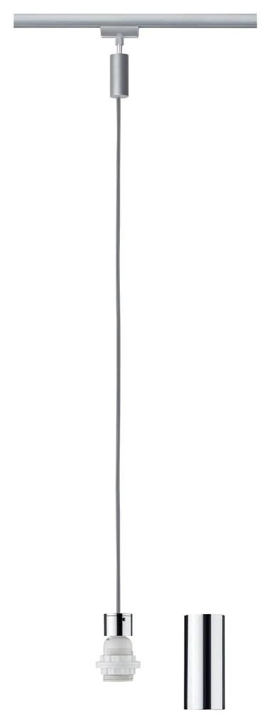 Paulmann 95436 2Easy Basic Pendulum, závěs pro systém Urail, 1x20W E27, matný chrom, délka 150cm