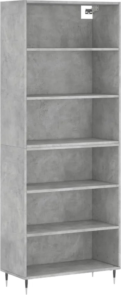 Skříň betonově šedá 69,5 x 32,5 x 180 cm kompozitní dřevo 3189553
