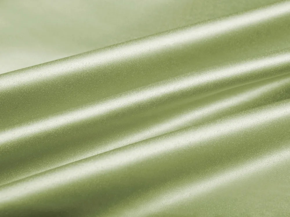 Biante Saténový běhoun na stůl polyesterový Satén LUX-025 Olivově zelený 45x120 cm