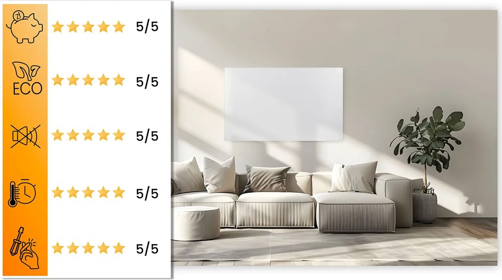 Infračervený ohřívač 600W Berdsen BD-981 WiFi s dálkovým ovládáním a aplikací