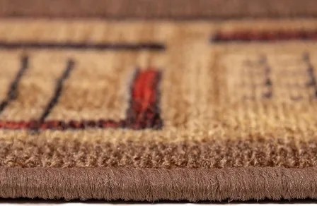 Associated Weavers, Protiskluzový běhoun na míru Jena 44, šíře 67 cm, hnědá, chodba / předsíň