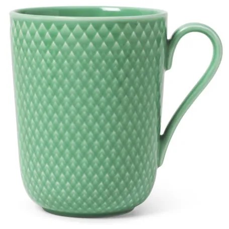 Porcelánový hrnek Rhombe Green 330 ml Lyngby Porcelaen