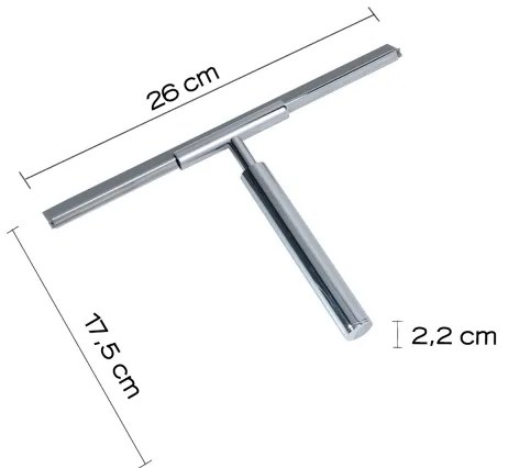 Gedy - Stěrka na sklo THOR lesklý chrom