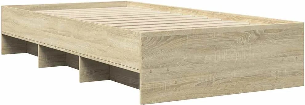 Rám postele bez matrace dub sonoma 90 x 190 cm kompozitní dřevo 3295704