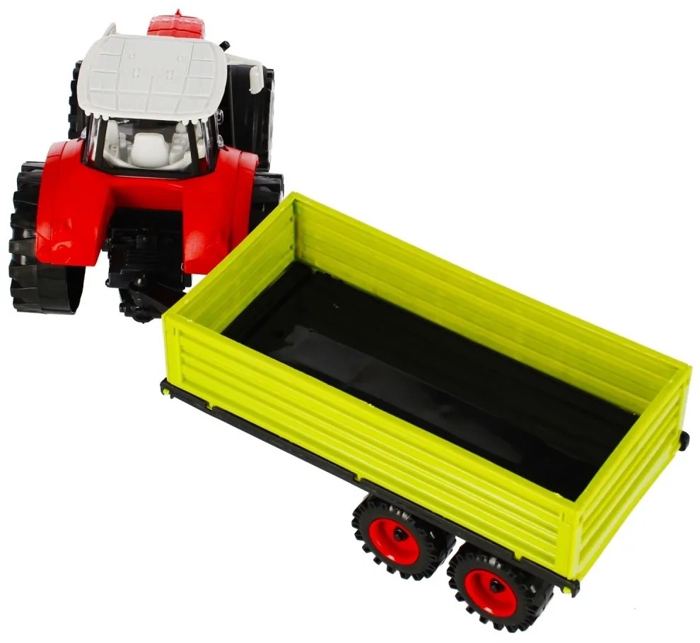 CreativeToys Traktor se zemědělským strojem - pull&amp;back