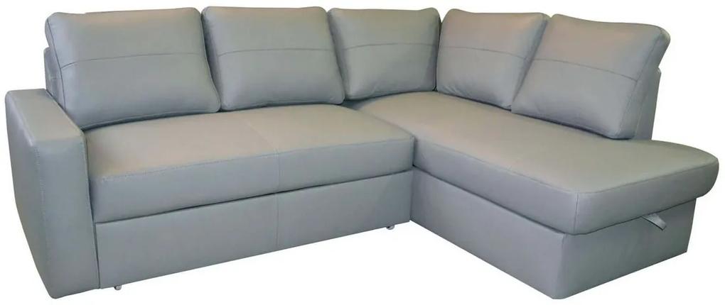 Casarredo - Komfort nábytek Rohová sedací souprava EDGAR rozkládací, s úložným prostorem, kůže | potah: Kůže S-21,Vyberte si provedení rohu:: roh na pravé straně