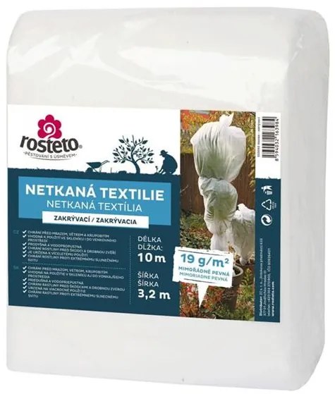 Netkaná textilie zakrývací Neotex ROSTETO 19g 3,2x10m bílá