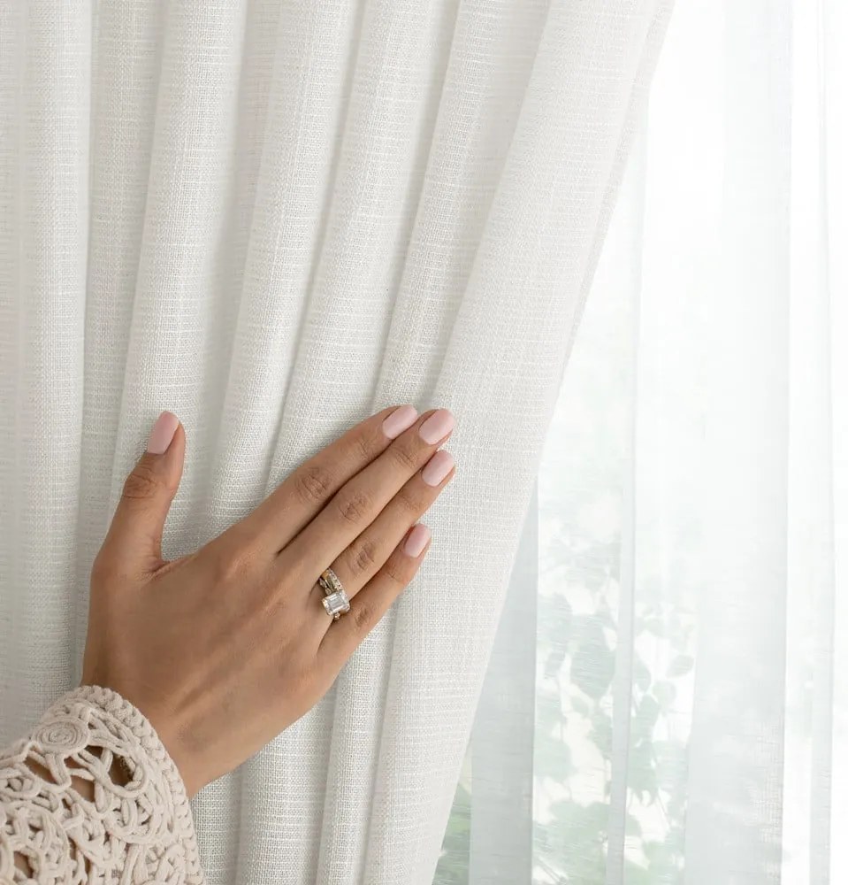 Krémový závěs 140x250 cm Valeta – Restilo