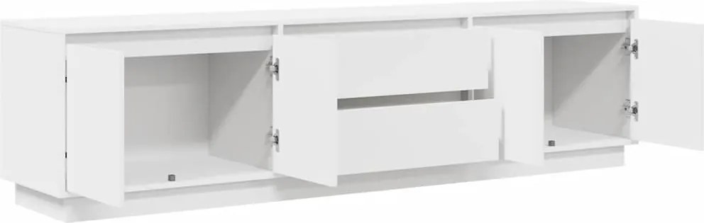 TV skříňka s LED osvětlením bílá 193,5x41x50 cm 3328435