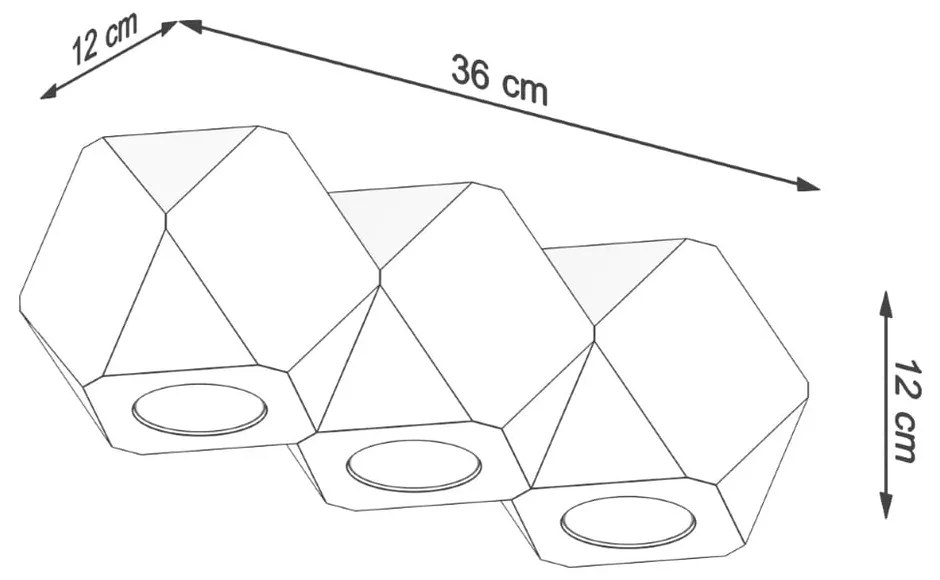 Bodové svítidlo v přírodní barvě 12x36 cm Vige – Sollux